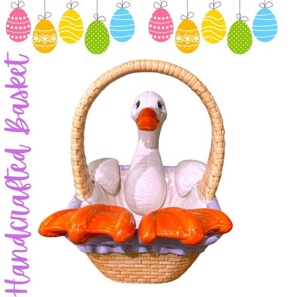 Handcrafted | Holiday | Handcrafted Easter Ceramic Basket | Poshmark